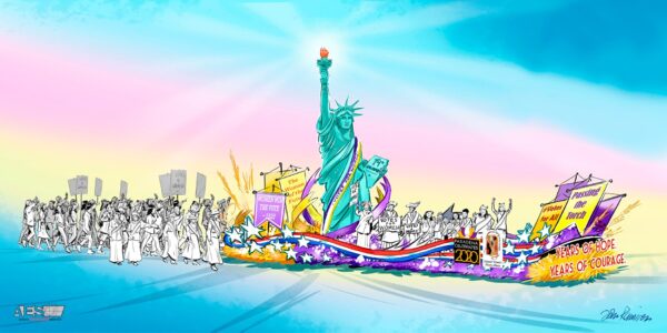 We Heart: The Rose Parade Float Celebrating the 2020 Suffrage ...