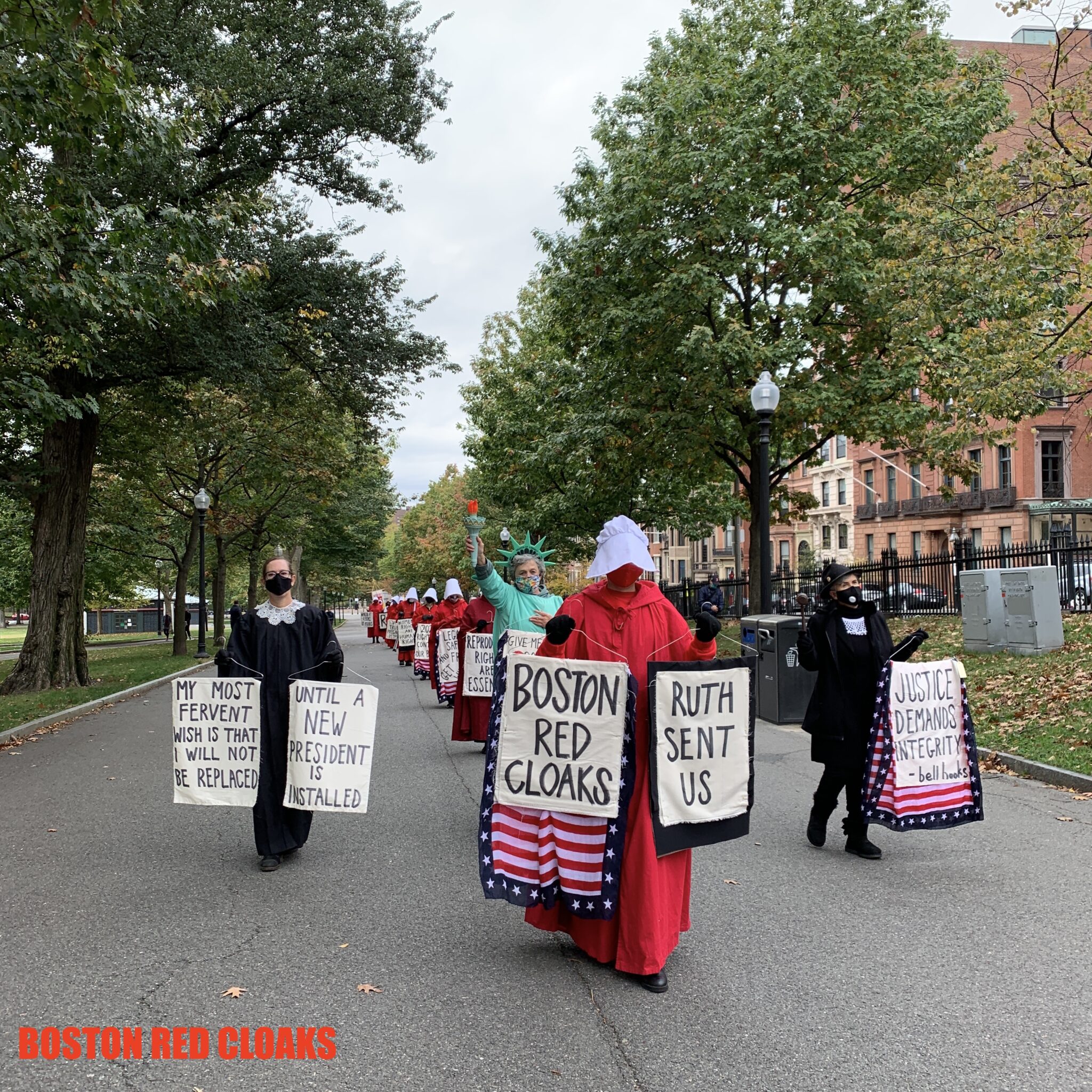 #RuthSentUs: Red Cloak National Protest Against Amy Coney Barrett ...