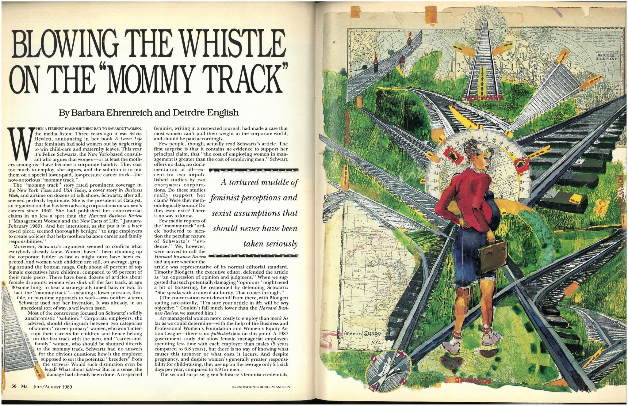 Blowing the Whistle on the 'Mommy Track' (July/August 1989) - Ms. Magazine
